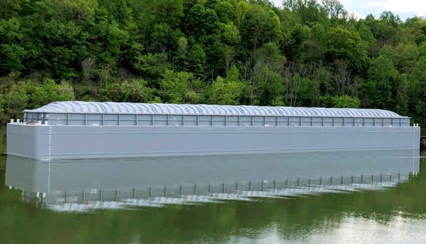 (2) Covered Hopper Barges - Heartland Barge