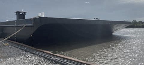 160' x 72' x 12' ABS Deck/Spud Barge For Lease - Heartland Barge